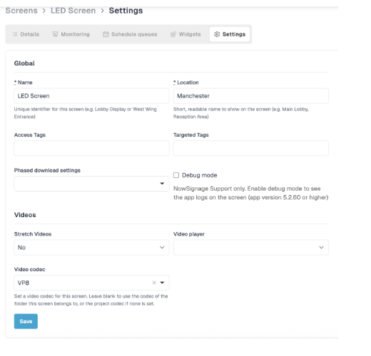 Multi-Codec Support Within Projects